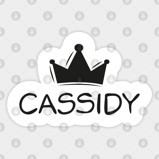 Cassidy Name Sticker Design Cassidy Sticker Teepublic
